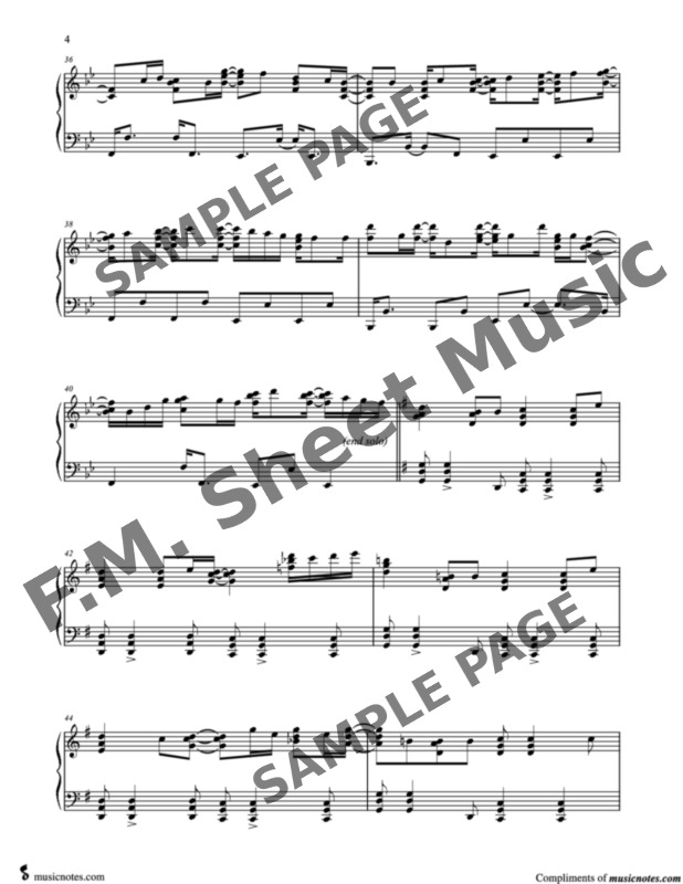 Undone (The Sweater Song) (Advanced Piano) By Weezer - F.M. Sheet Music - Pop Arrangements by ...